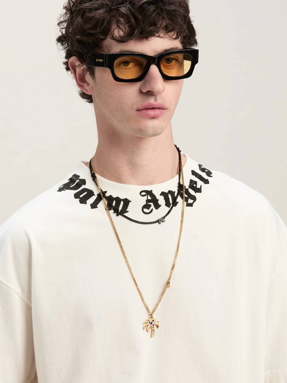 Palm Angels – Palm Angels Camiseta Logo cuello Algodón Hombre en ...