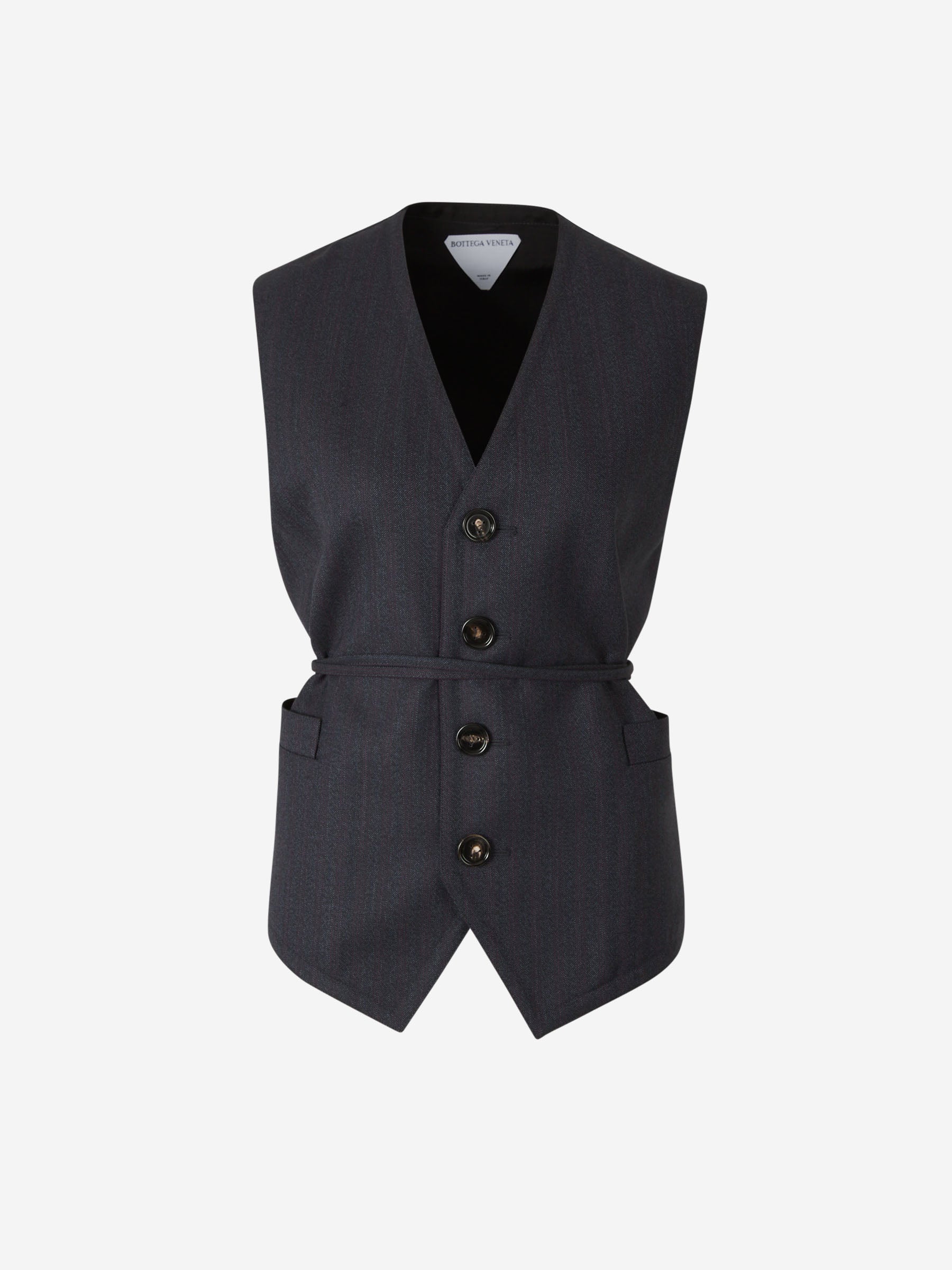 Bottega Veneta – Wool Denim Vest Mujer 775-000166 01